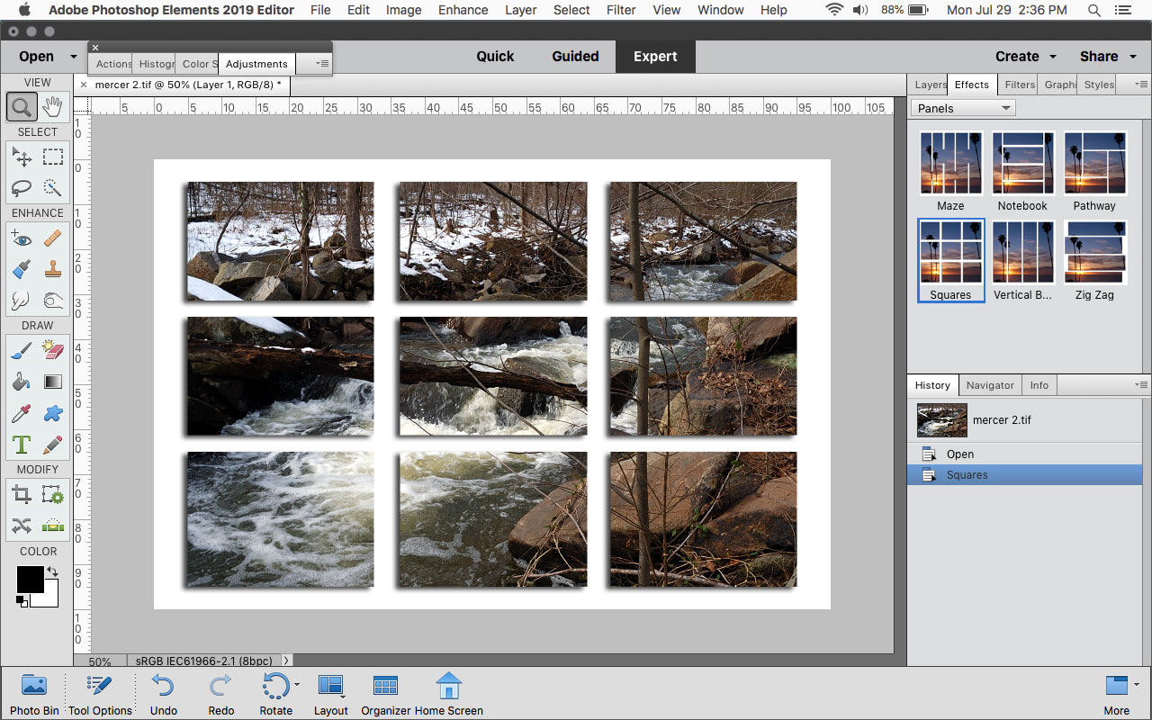 Solved Divide Image In Equal Parts Photoshop Elements Adobe