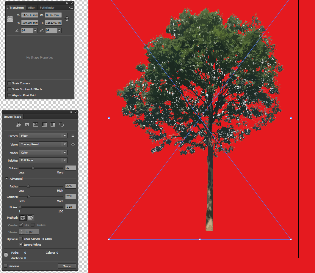 Image trace: how to contain transparant background... - Adobe Product ...
