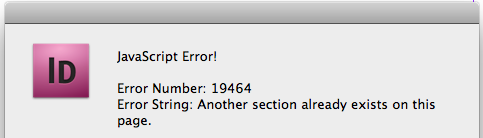 multiple section markers to pages for renumbering ... - Adobe Community ...