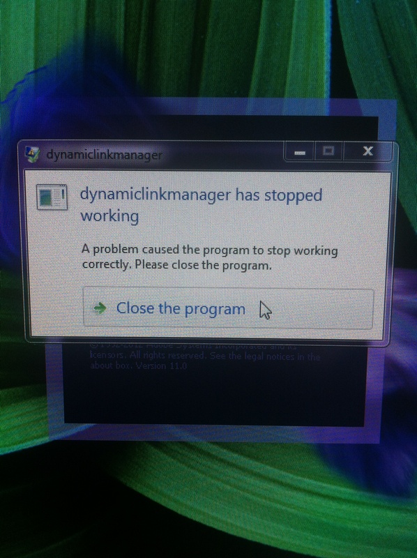 Message "dynamiclinkmanager has stopped working" - Adobe Community ...