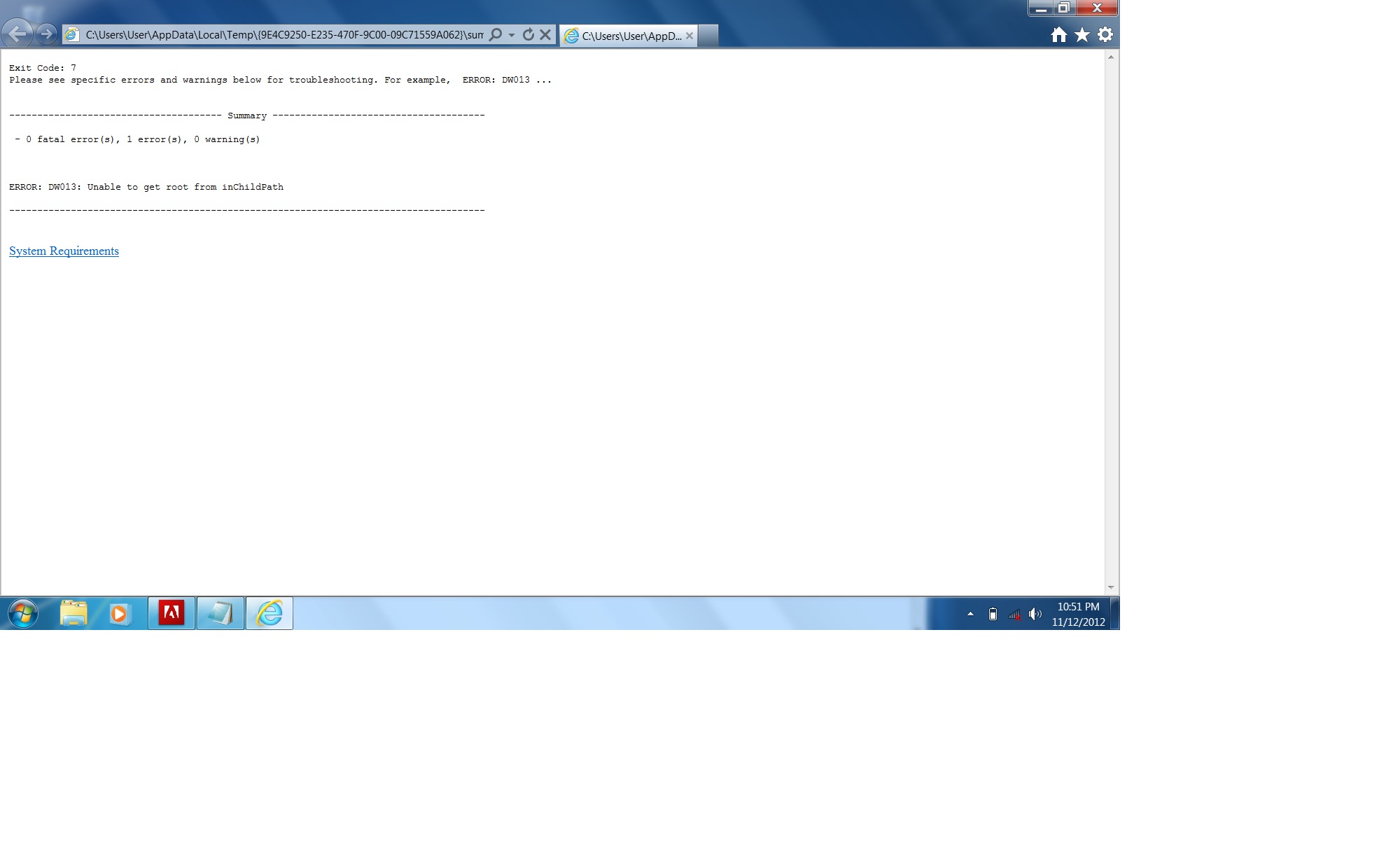 InDesign CS6 fails to install - Adobe Community - 4610411