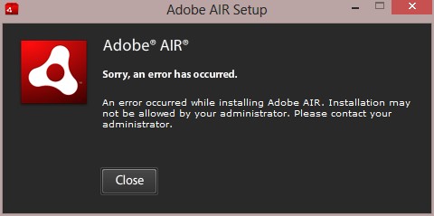 Windows 7 Adobe Air install problem - Adobe Community - 3231173