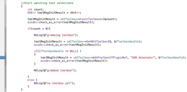 AIToolboxSuite::AddToolbox seems to cause malloc b... - Adobe Support ...