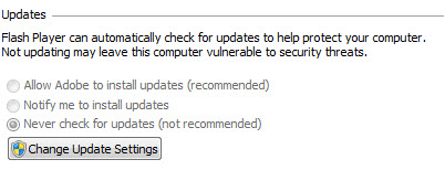 Update Adobe Flash Player popup notice while disab... - Adobe Product ...