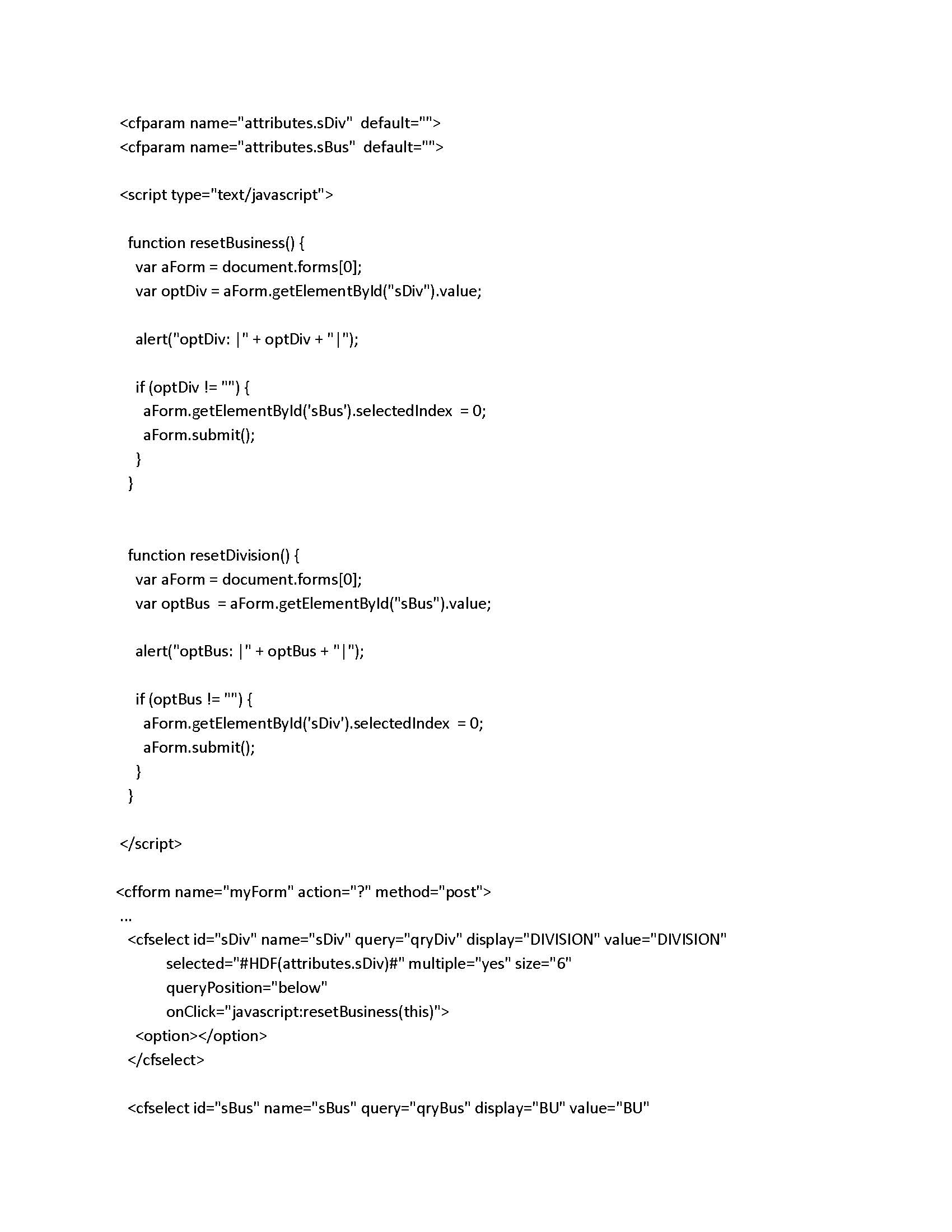cfselect onClick - Adobe Community - 5081817