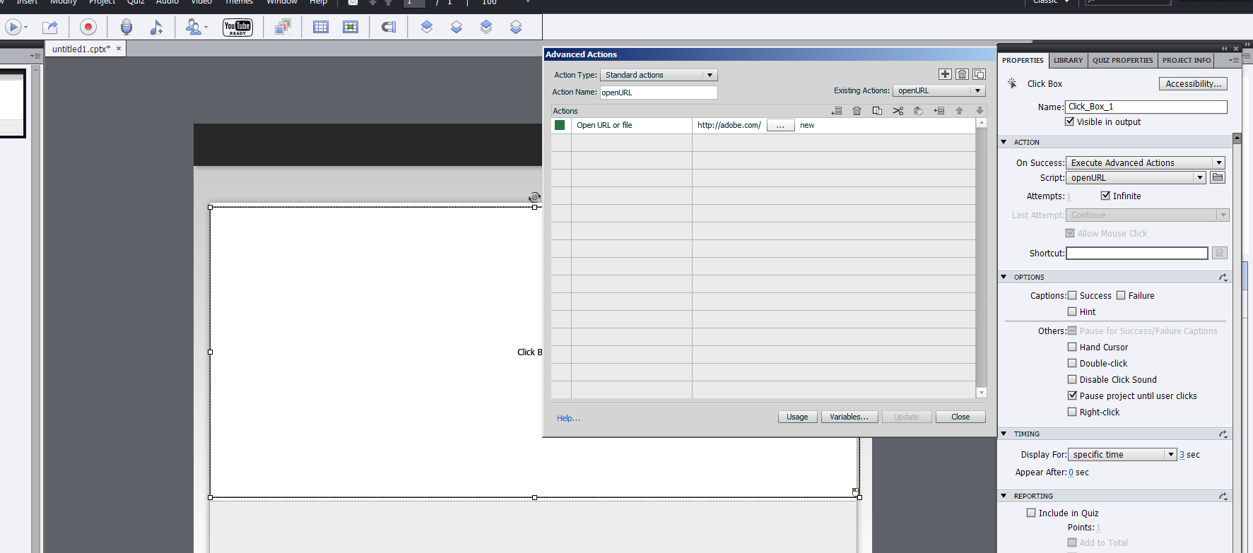 Advanced Actions Behaving Differently In Flash Vs Adobe Community 5394059