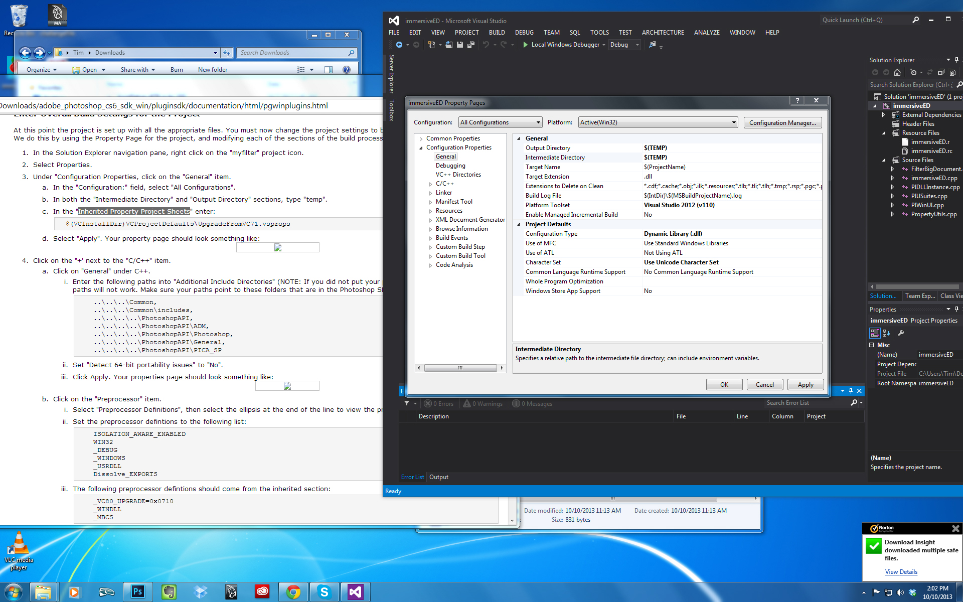 Trying to build Dissolve plugin with Visual Studio... - Adobe Support ...