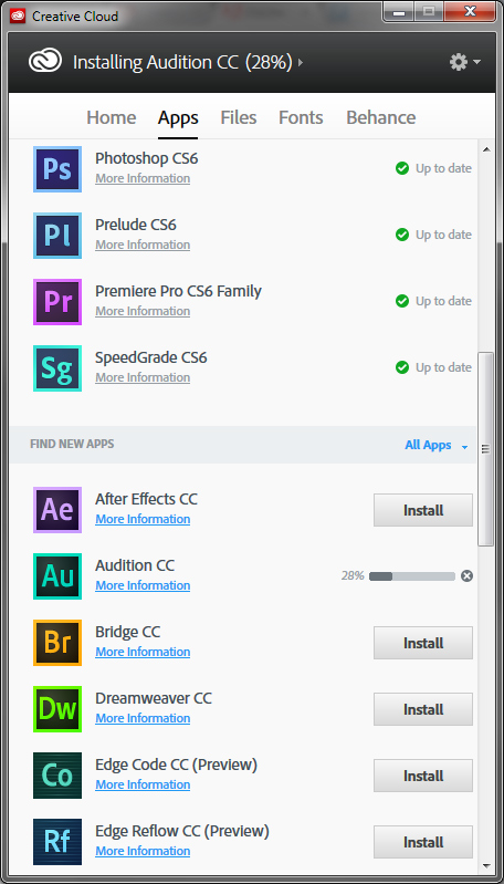 Solved: Installed CC and my CC Manager shows only updates ... - Adobe ...