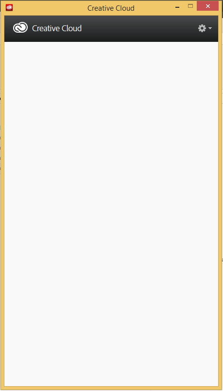 Adobe Creative Cloud Desktop App Window Blank, Win... - Adobe Product ...