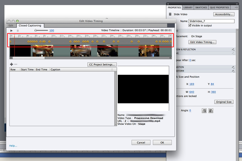 Closed Caption Timeline filled with keyframes - Adobe Community - 5723736