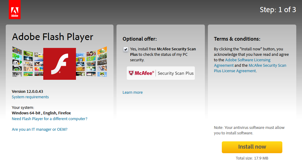 Why did Flash Player install McAfee on my computer... - Adobe Product ...