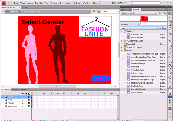 Solved: How can I conect a male and female image to a next... - Adobe ...
