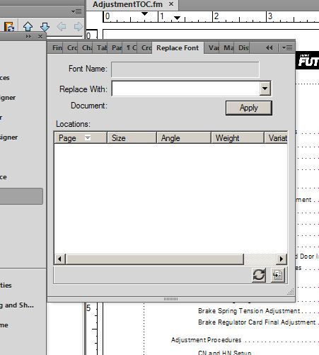 framemaker 12 replace font - Adobe Support Community - 5962438