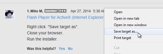 Installing Flashplayer - Adobe Product Community - 6066770