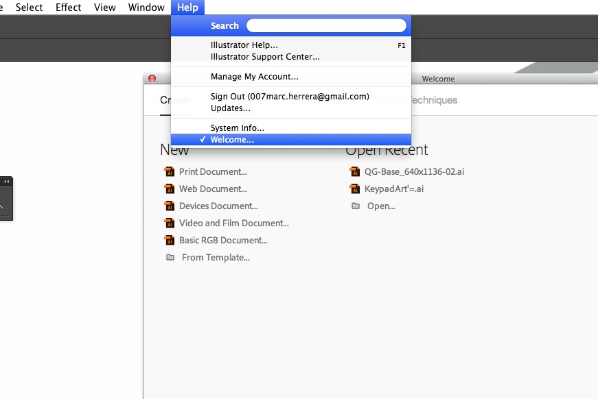 Solved: Remove Adobe Illustrator CC 2014 Welcome Screen - Adobe ...