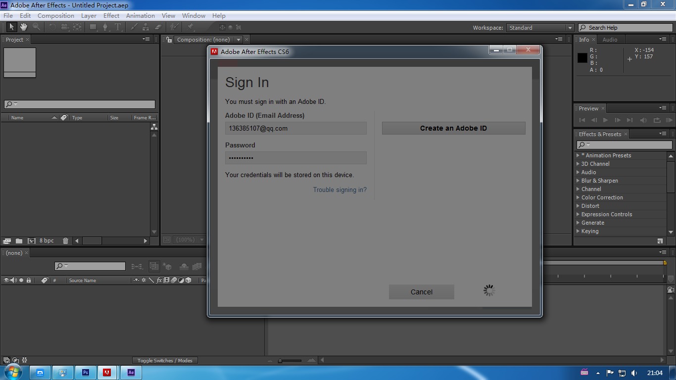 Solved: Can not login account - Adobe Community - 6667314