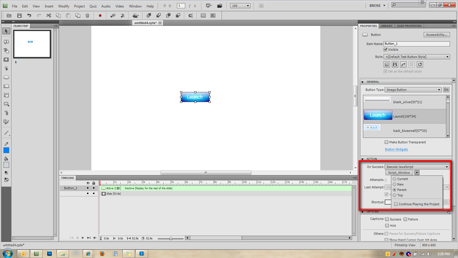 Issues With Executing Javascript Command In Captiv Adobe Support 7009