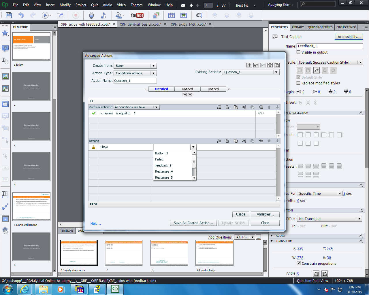 Advanced Actions Does Not Have List With All Text Adobe Product