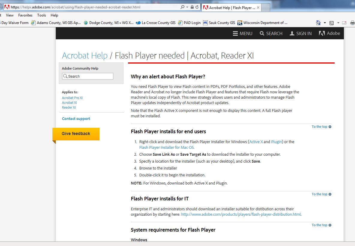 Flash player error message - Adobe Product Community - 6936856