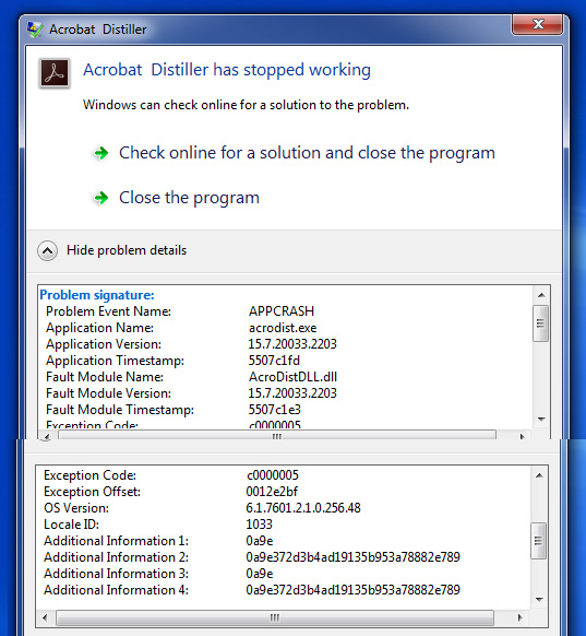 Solved: distiller stopped working - Adobe Product Community - 7042935