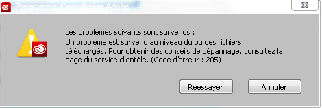 Solved: Error Code 205 when launching Creative Cloud Insta... - Adobe ...