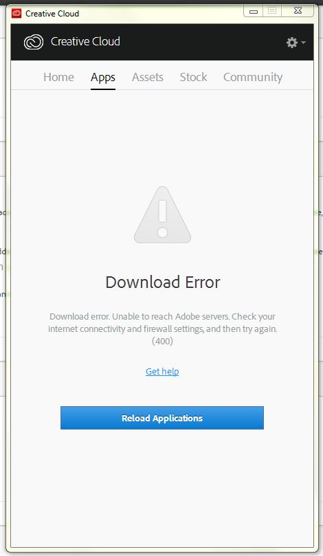 App Tab Of Creative Cloud Not Loading Adobe Product Community 7335725
