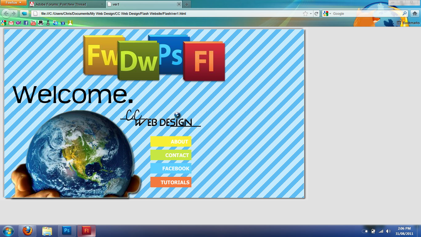 Solved Centering A Flash Website Adobe Community 3674239