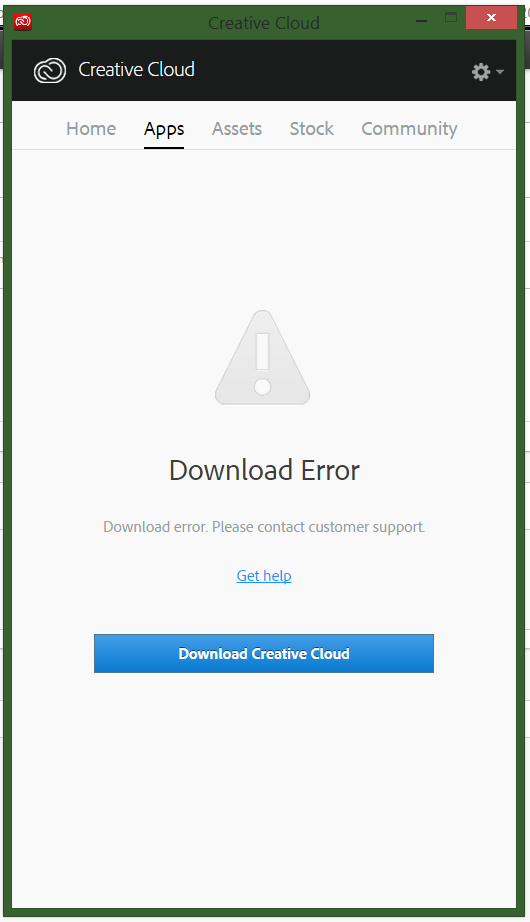 Solved Download Error With No Given Error Code Adobe Support