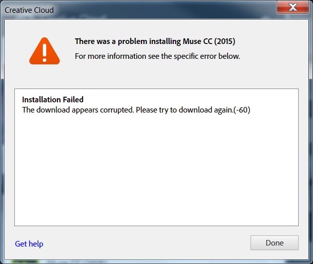 Solved: Adobe Muse errors out while installing from CC 'Th... - Adobe ...