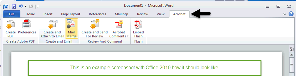 Acrobat X & XI: Adobe Ribbon in Office 2016 is mis... - Adobe Community ...