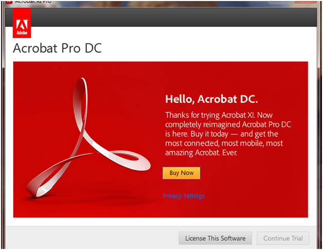 Adobe DC trial screen prevents me from opening ins... - Adobe Community - 8121450