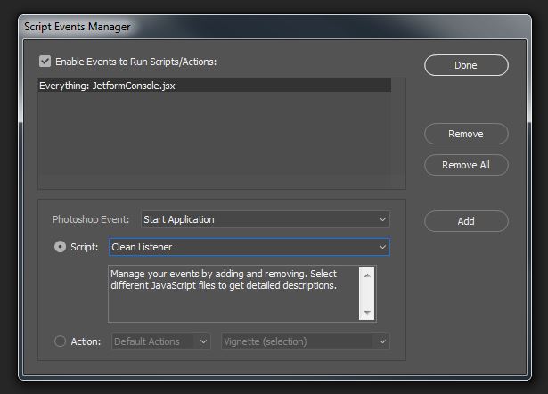Solved Setting Scripts In The Events Manager Adobe Product Community