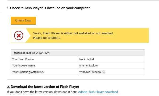 Flash not working for two weeks. Recommended solut... - Adobe Product ...