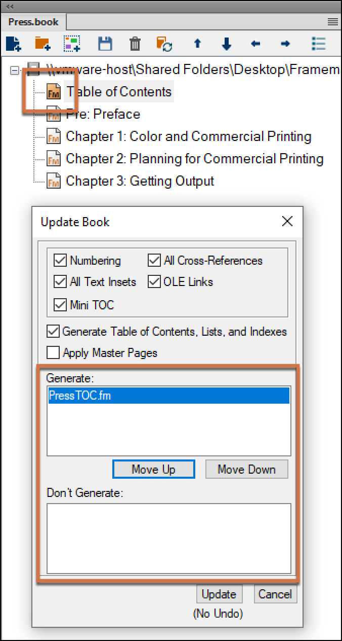 Solved: Framemaker 2019 is not updating the TOC - Adobe Product ...