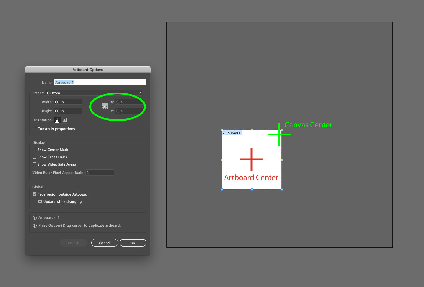 Centering artboard to canvas center - Adobe Community - 11183615
