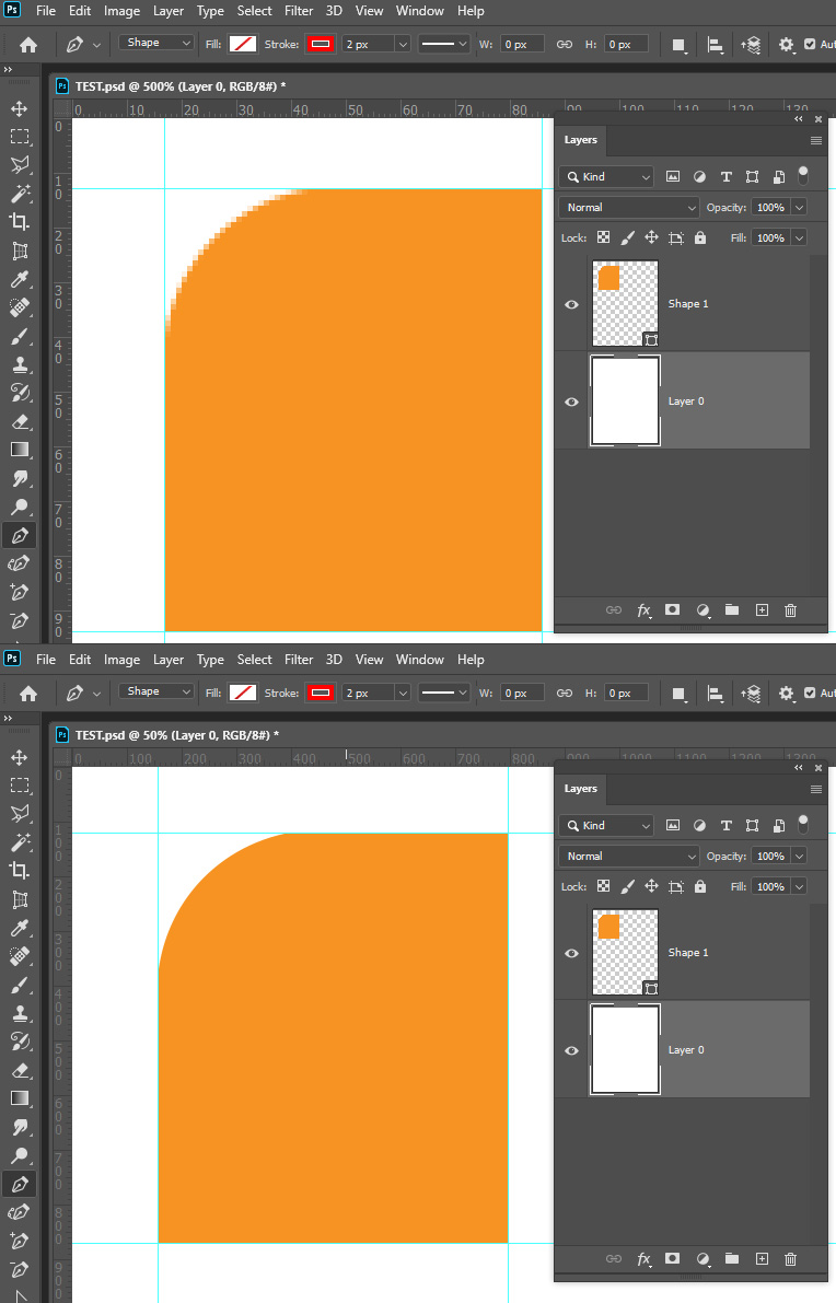 Smooth rough edge of rectangle - Adobe Community - 11185573