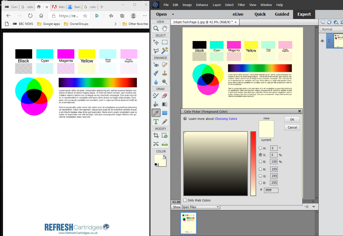 Solved: Editor shows white as yellow - Adobe Support Community - 11189699