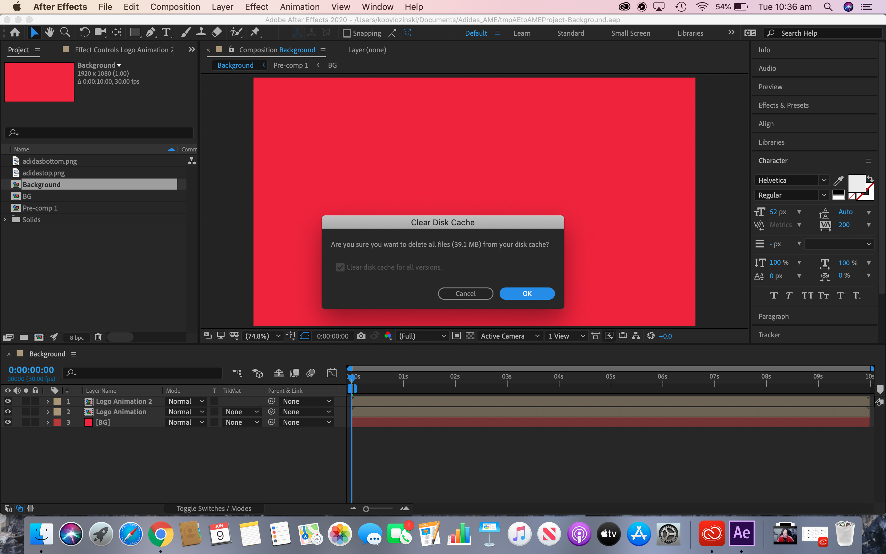 Clearing Cache - Adobe Community - 11192778
