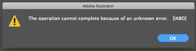 Solved: "The operation cannot complete because of an unkno... - Adobe Product Community - 11194963