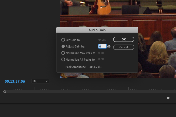 Portions of audio muted on timeline - Peak amplitu... - Adobe Community ...