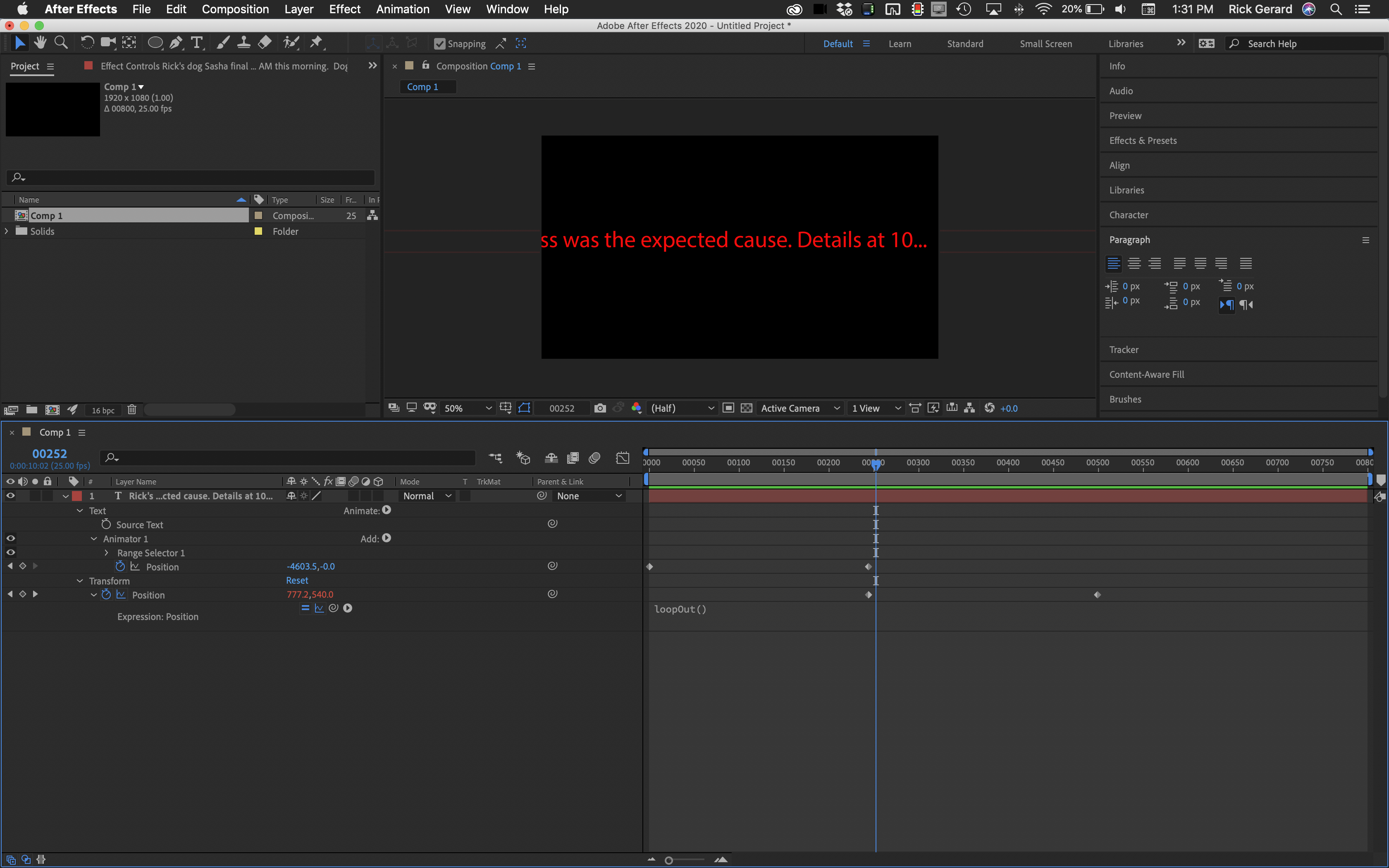 News Ticker/Looped Scrolling Text - Adobe Product Community - 11191109