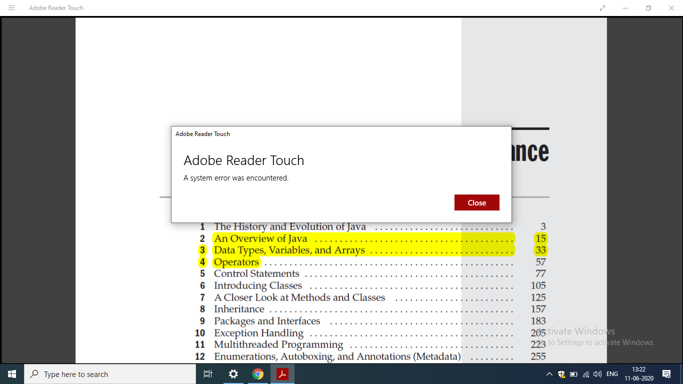 pdf chnges could not saved in adobe reader touch. - Adobe Product ...