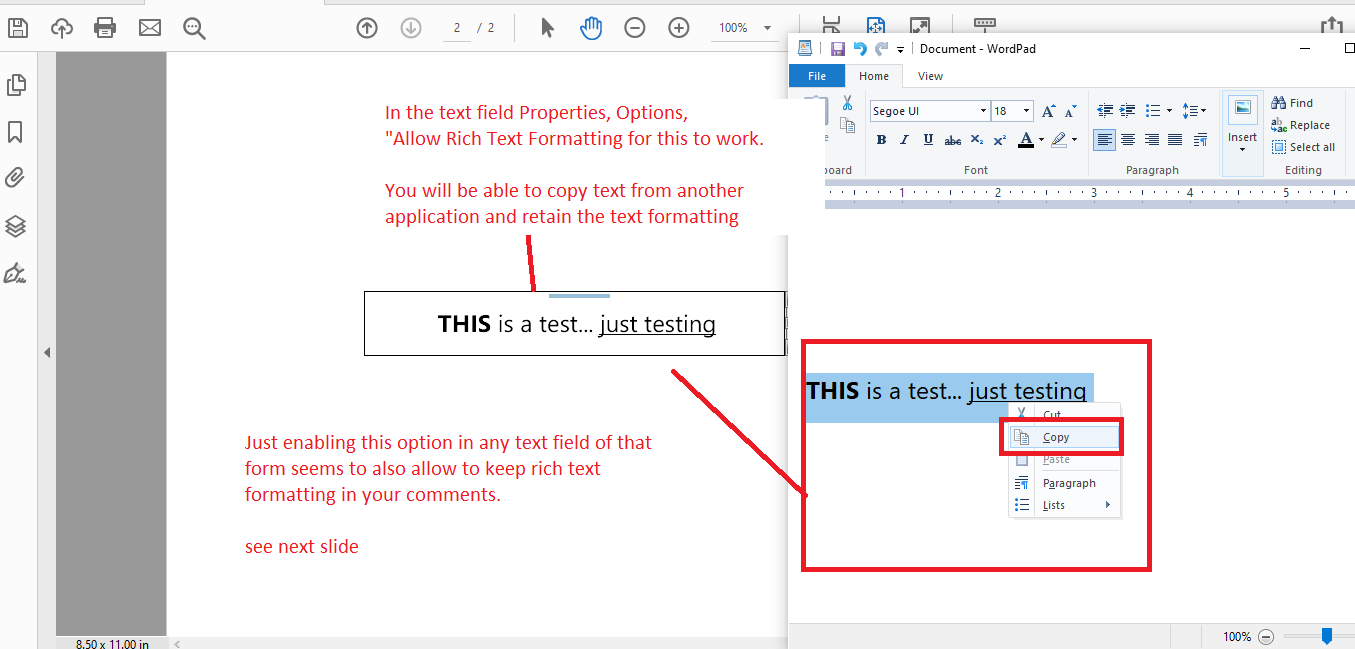 Text reformatting when Creating comments - Adobe Product Community ...