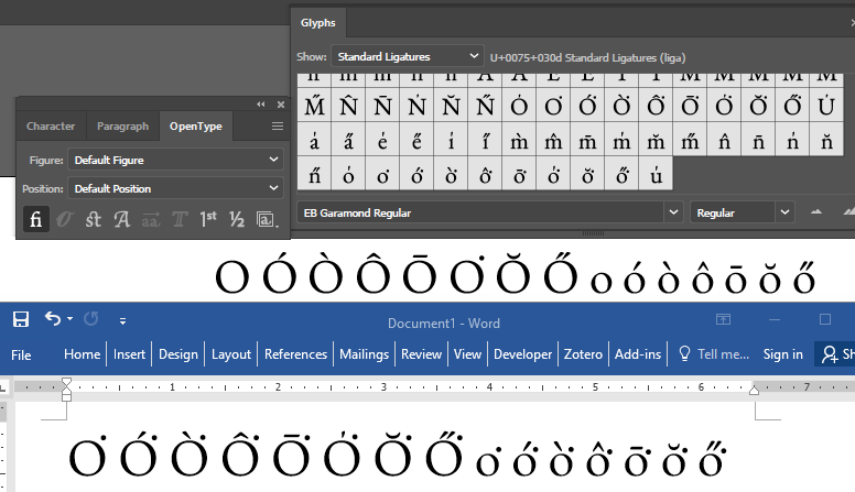 Ligatures don't seem to work? - Adobe Product Community - 11202281