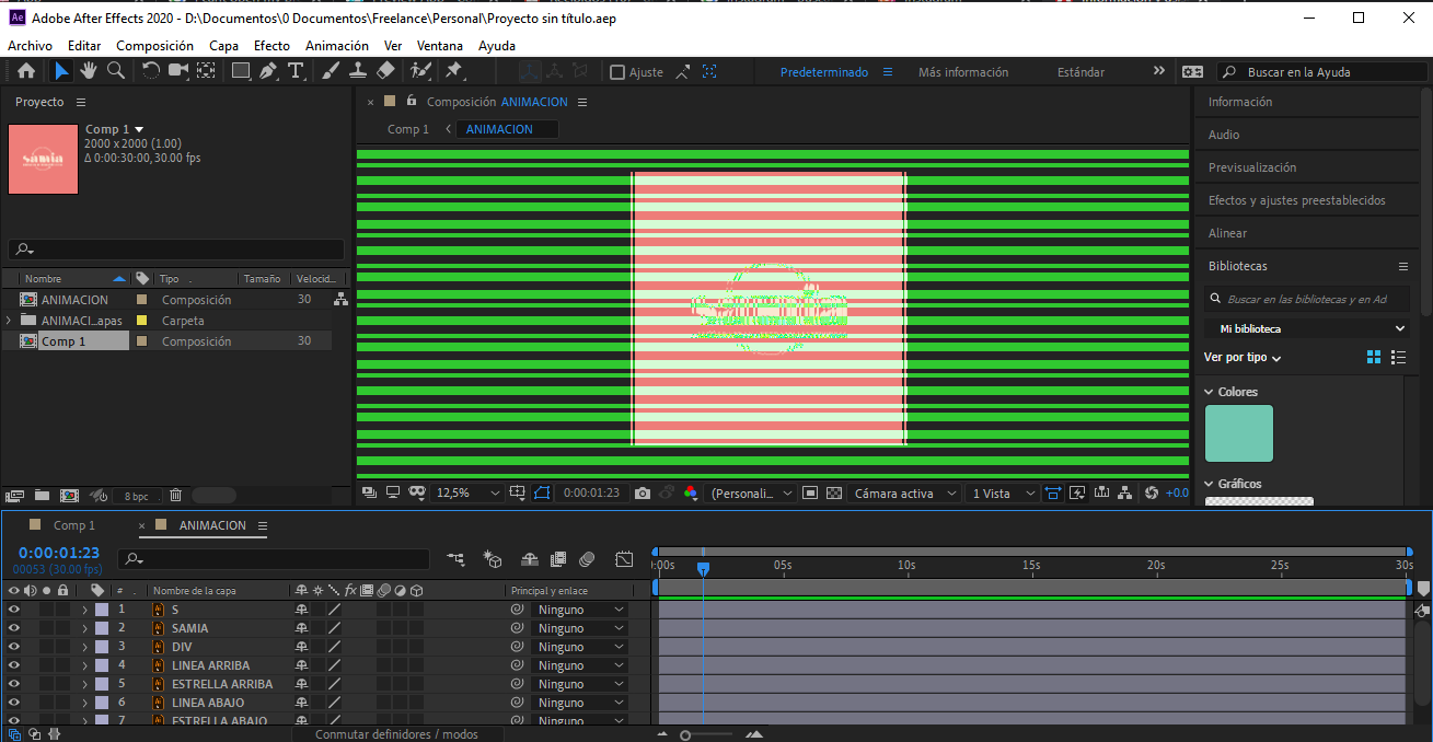 GREEN STRIPES ACROSS COMPOSITION - HELP! - Adobe Product Community - 11207623