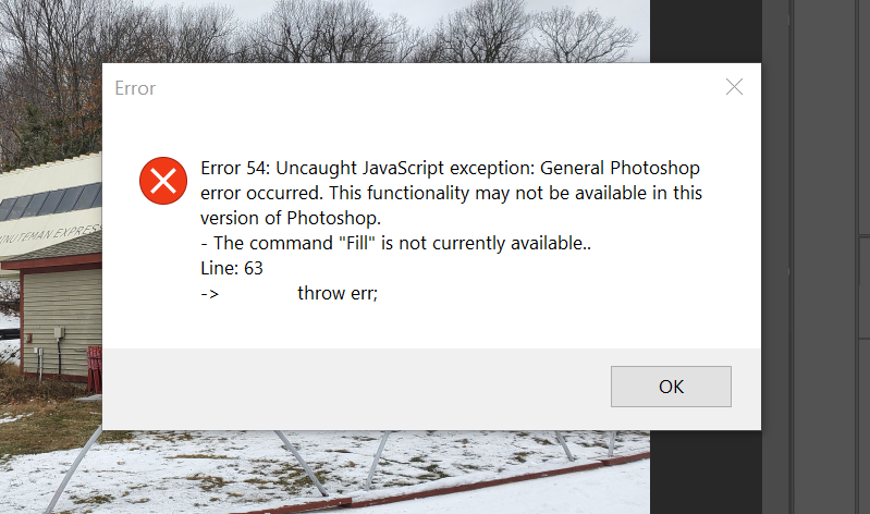 Content aware fill not working in Photoshop - Erro... - Adobe Community ...
