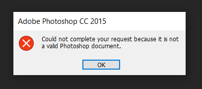 PSD not opening in Photoshop - Adobe Product Community - 11210931