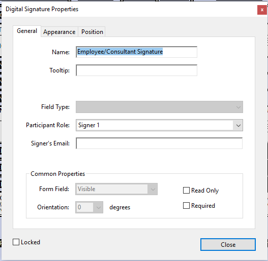 Signed Tab Does not Appear in Signature Field Prop... - Adobe Product ...