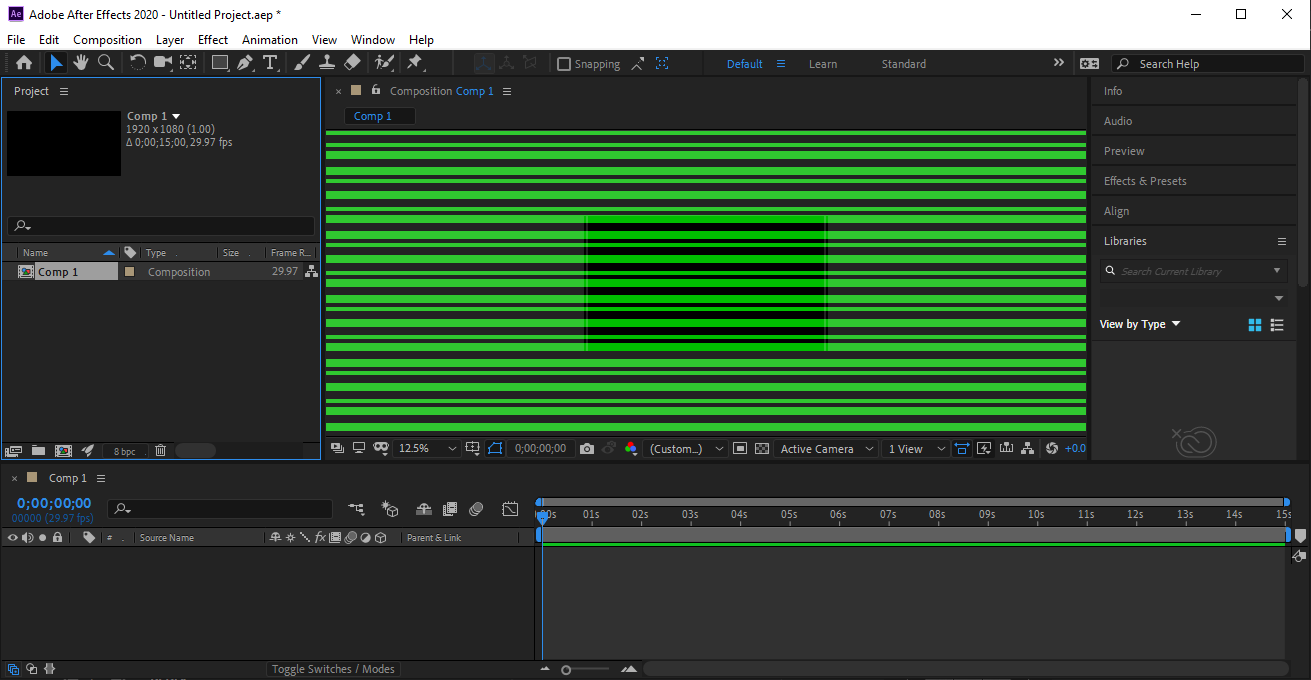 After Effects Showing Green Bars While Editing A C Adobe Product Community 11218994