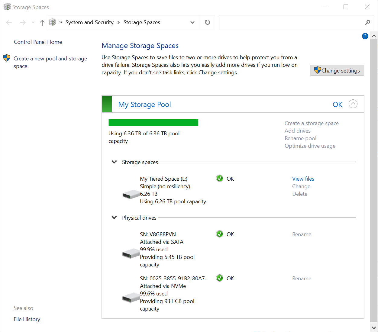 Windows Storage Spaces for fast disk in Lightroom - Adobe Support ...